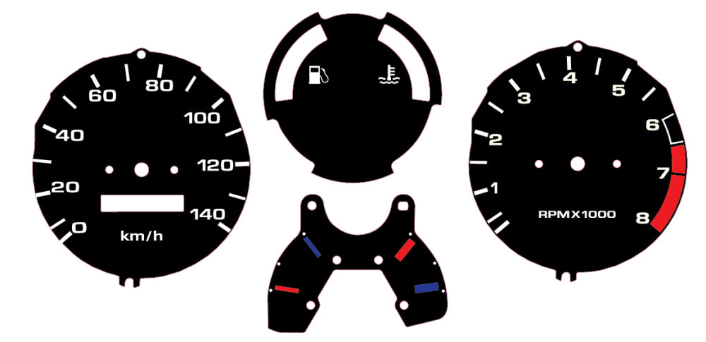 Nippon Seiki 2nd Gen Dials - 140 mph – StickyFingers Decals & Graphics